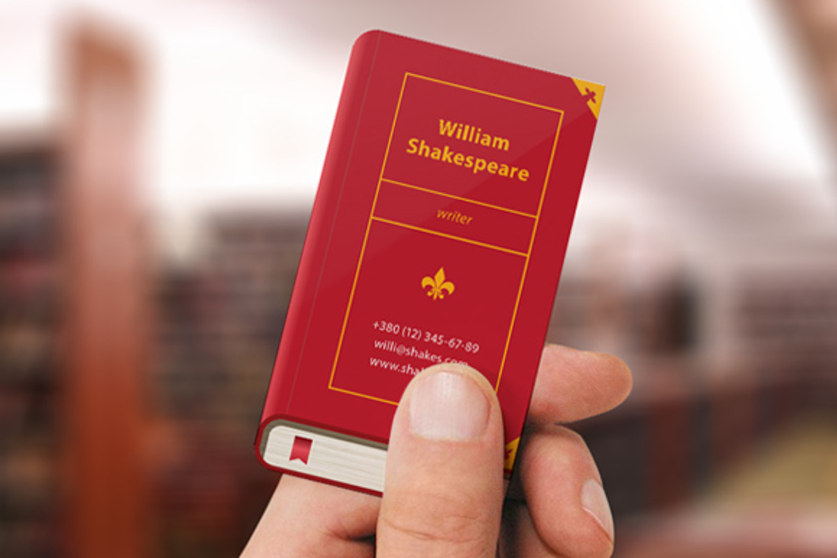 Writer Business Card, a Business Card Template by ItemBridge