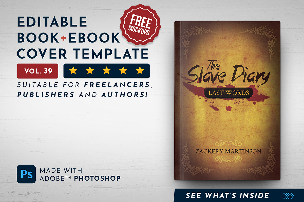 Editable Book Cover Template