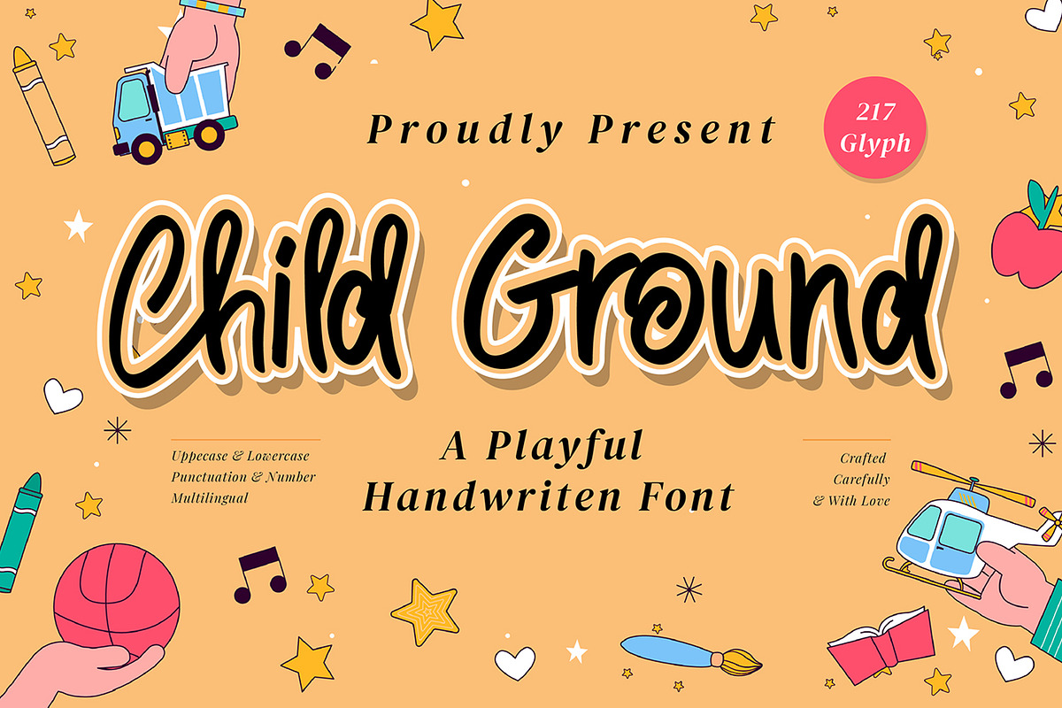 Child Ground - Playfull Script fonts, a Script Font by Nahar_std