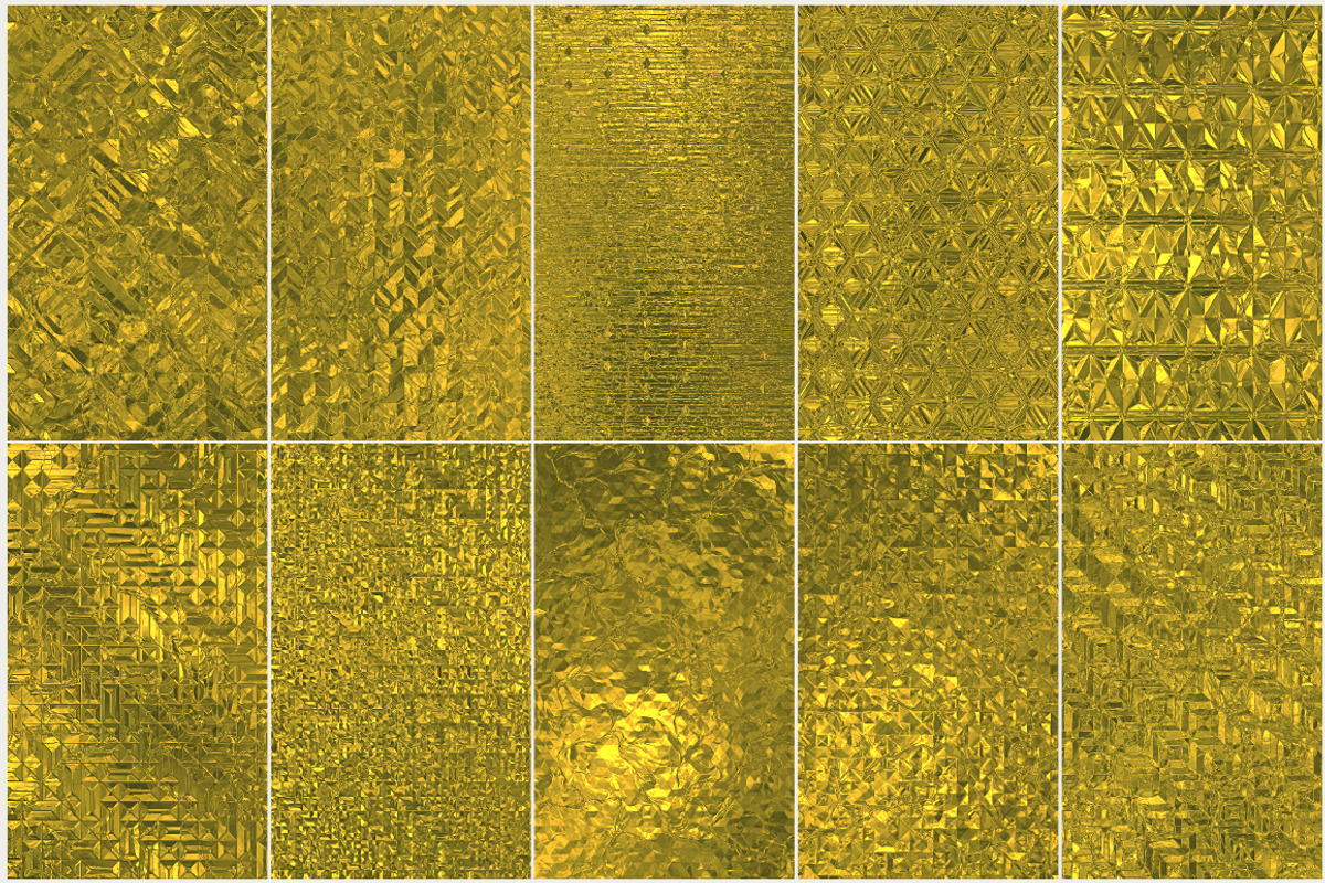 50 Seamless Golden Foil Patterns, a Pattern Graphic by Marabu Textures ...