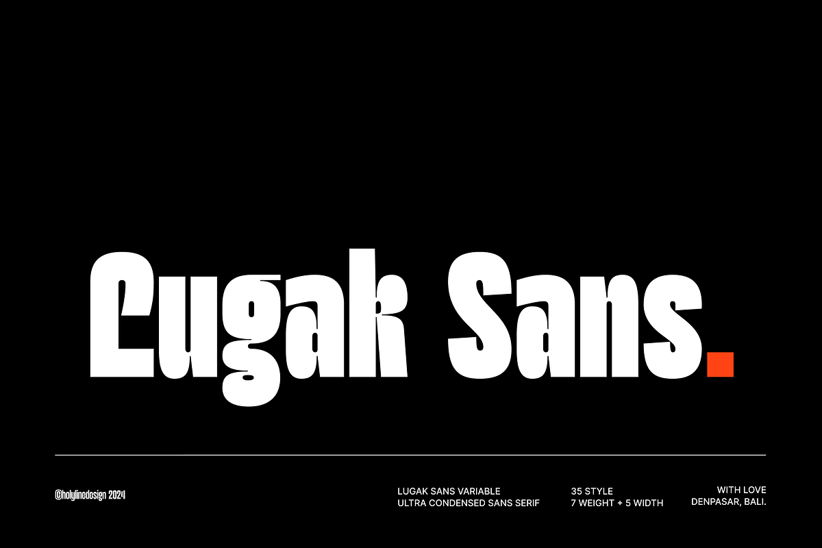Lugak Sans Display Family | Creative Market