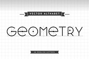 Alphabet letters Geometry, a Decorative Illustration by Greeek