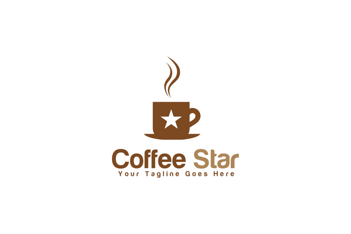Coffee Star Logo Template, a Branding & Logo Template by Logo20