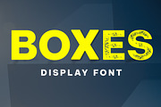 Boxes Display Font