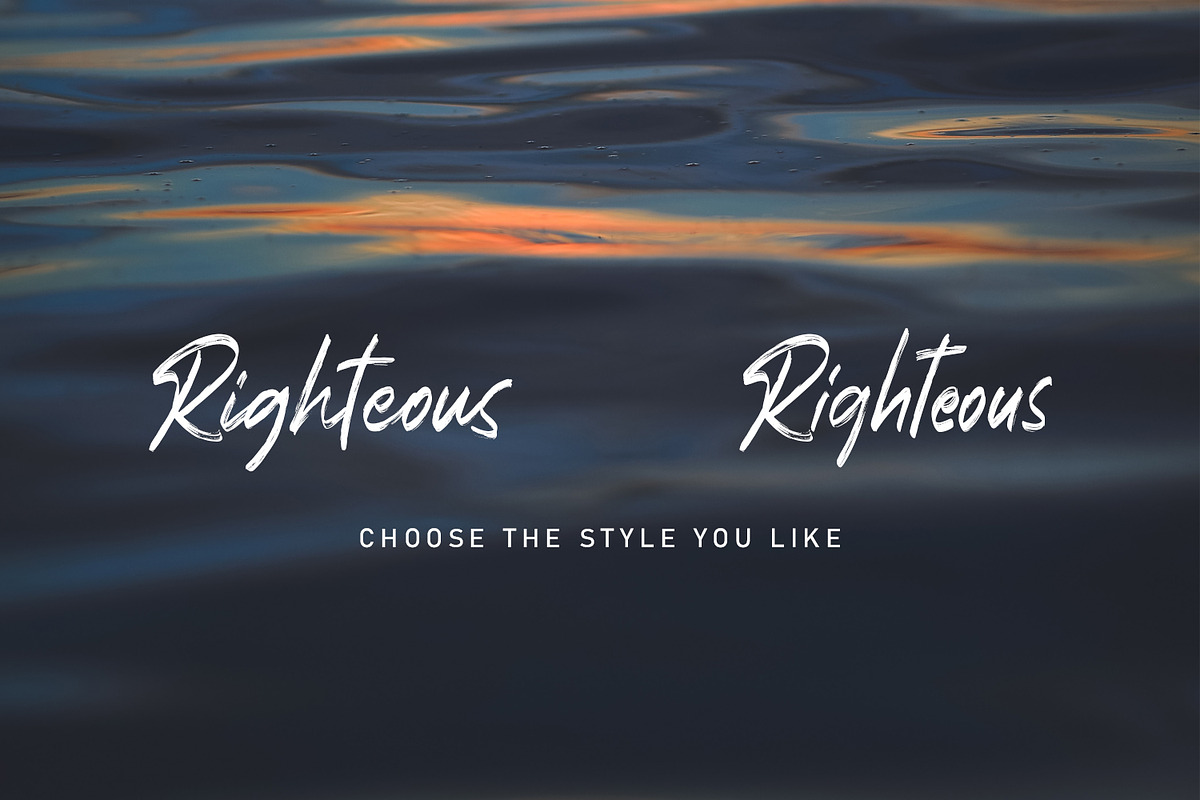 Righteous - Handwritten Typeface, a Script Font by Arendxstudio