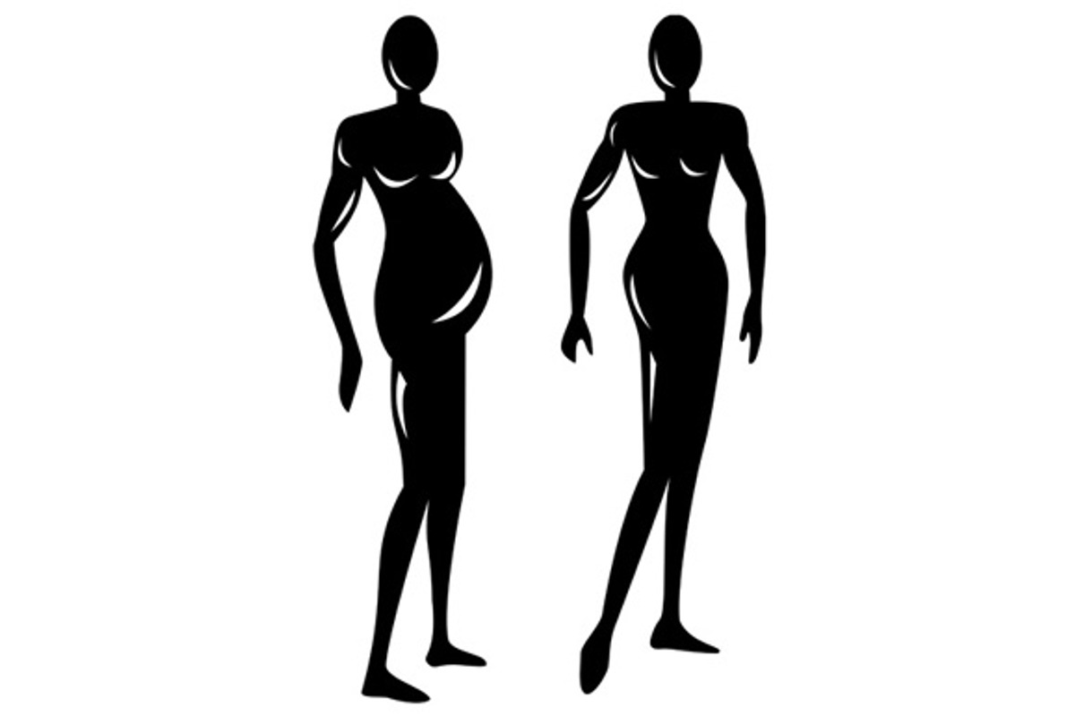 Female Stick Drawing Silhouette, an Illustration by patrimonio ...