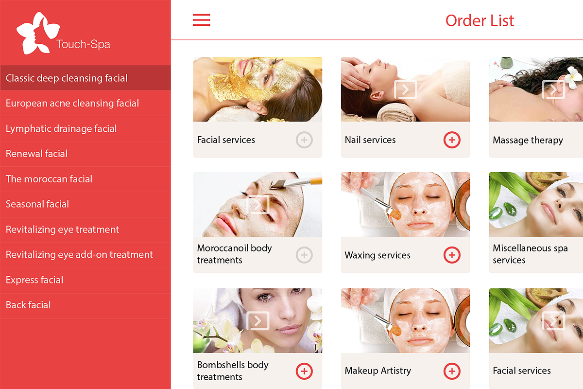 Touch Spa UI Kit, an UI Kit Template by hoangpts