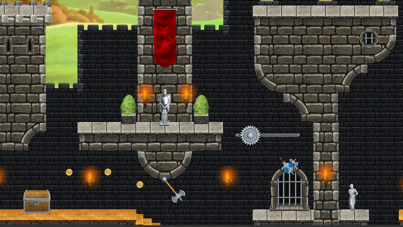 Platform Tileset: Fortified Castle, a Background Graphic by LudicArts ...