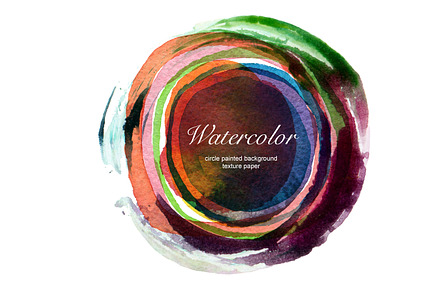 circle acrylic and watercolor paint, a Texture Graphic by Liliia Rudchenko