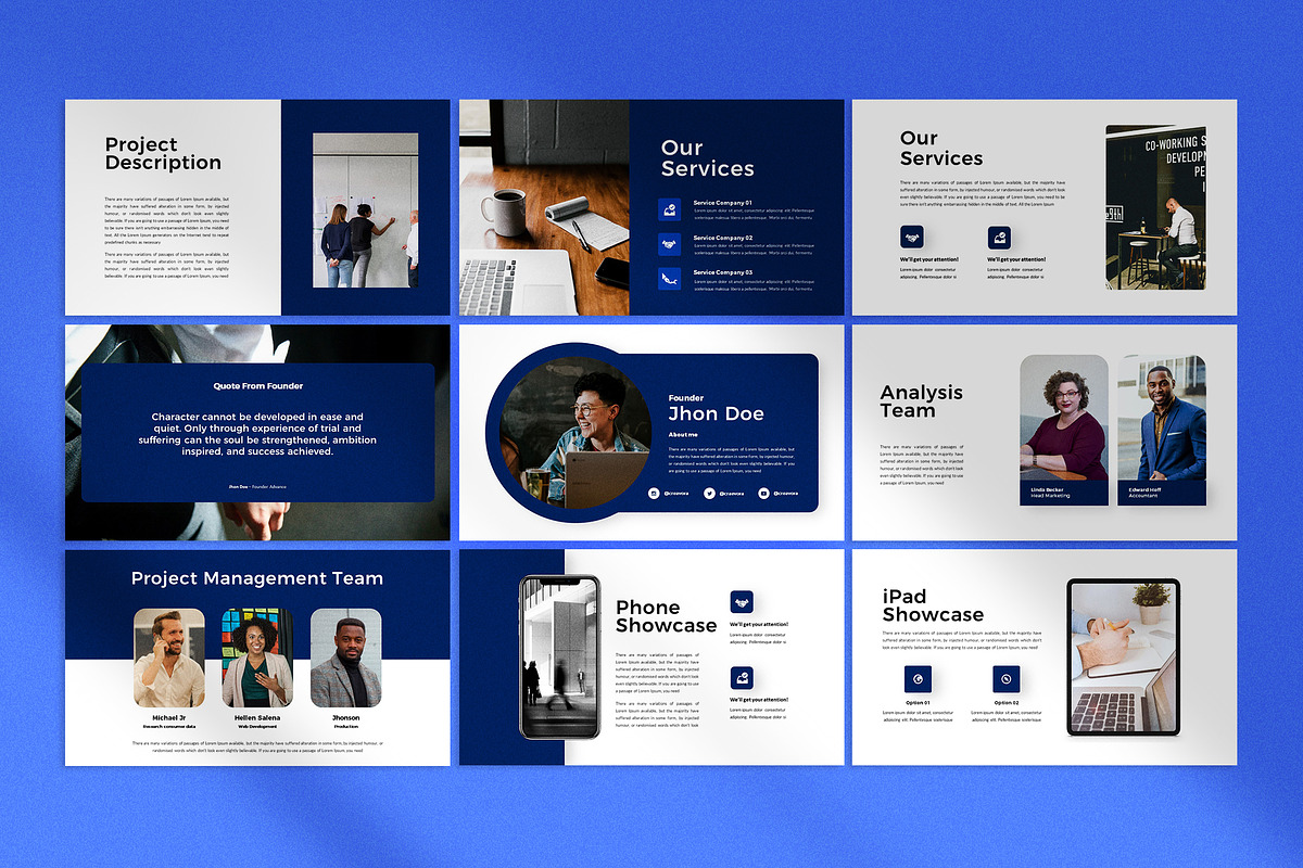 Advance Powerpoint Presentation, a Presentation Template by slidenotion