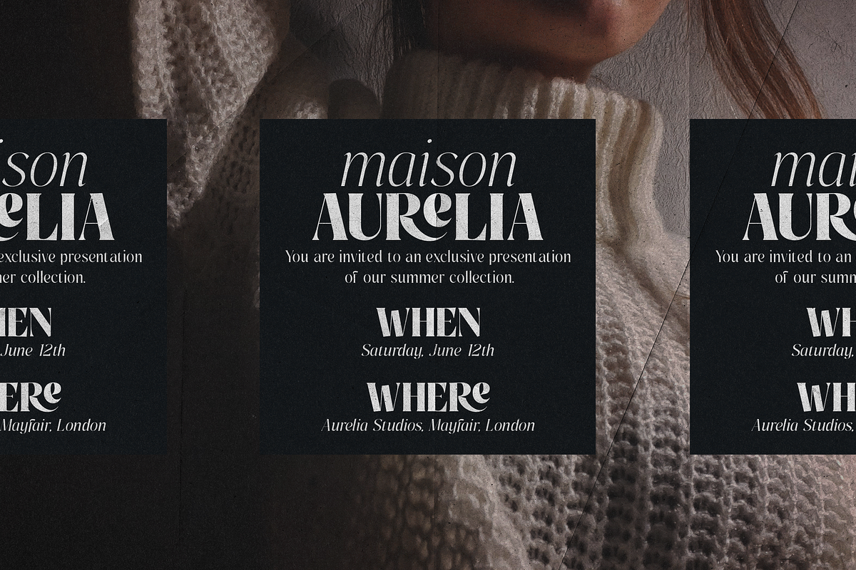 Pure Motif - An Elevated Serif Font