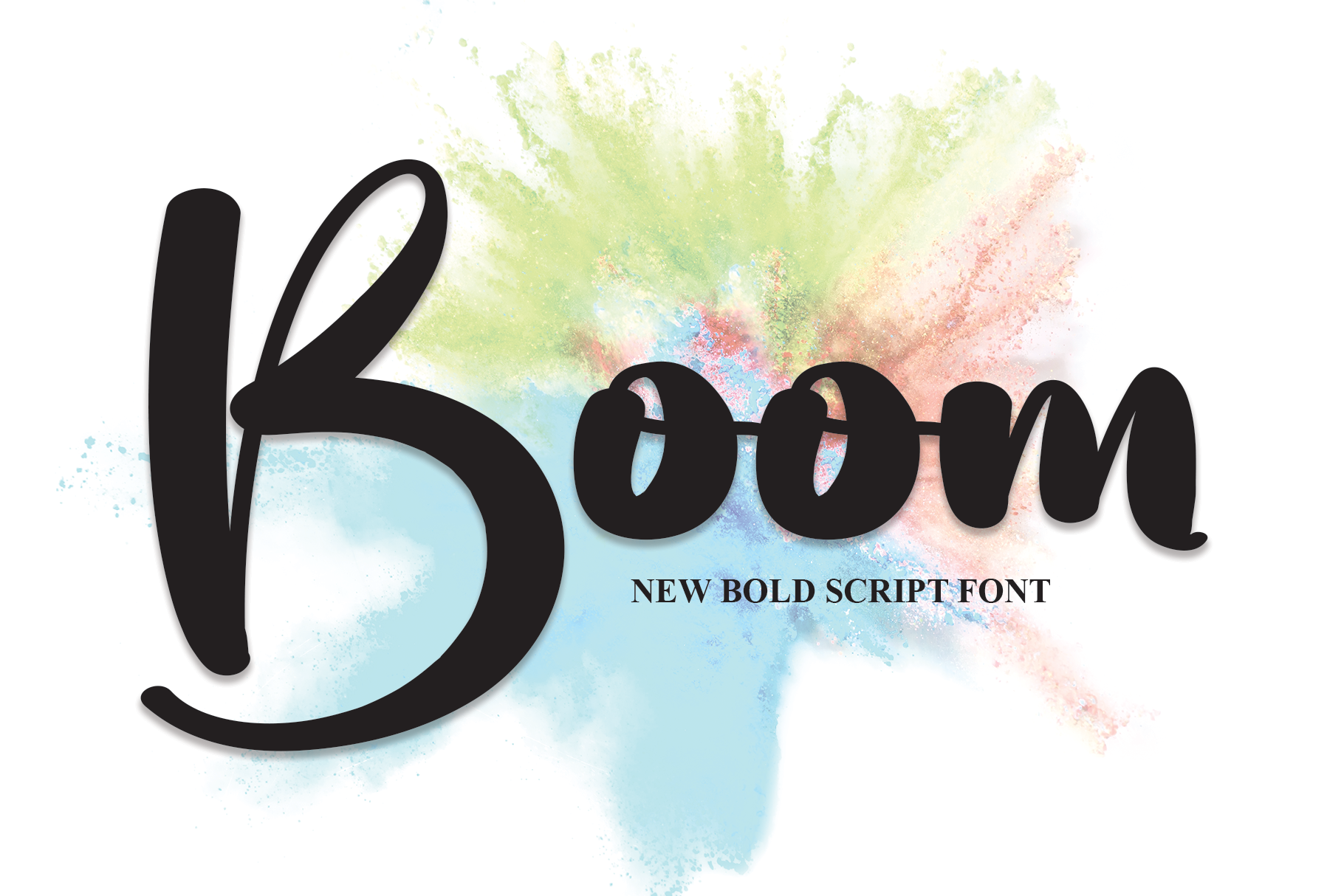 Boom | Script Font, a Script Font by Scratchones