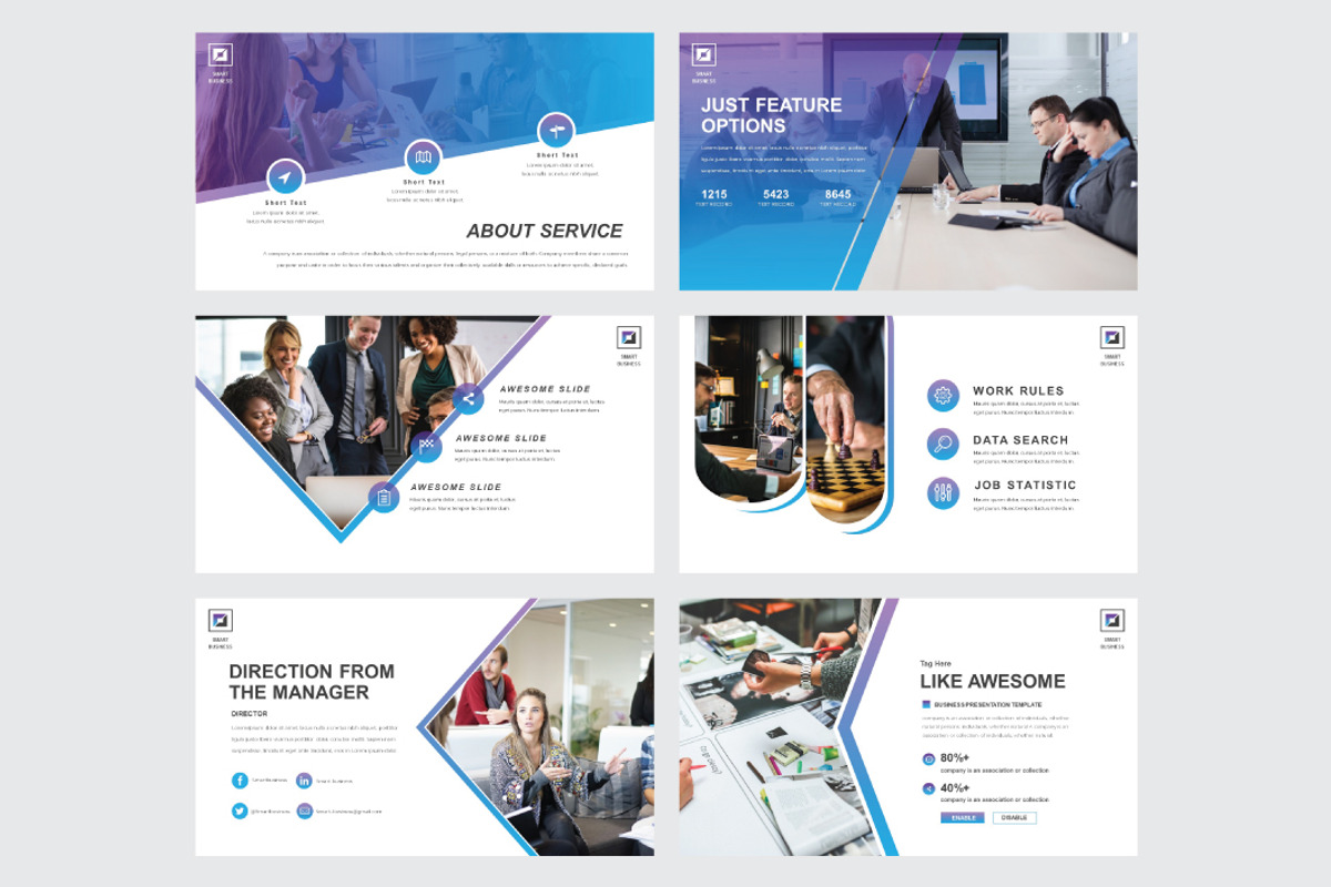 SMART BUSINESS-Powerpoint Template, a Presentation Template by Shafura
