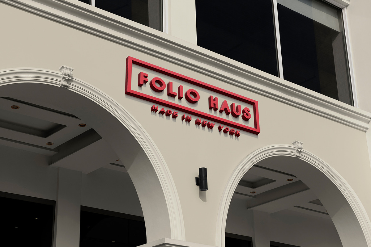 Wall Embossed Logo Mockup, a Product Mockup by GfxFoundry