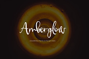 Amberglow, a Script Font by OnTheSpotStudio