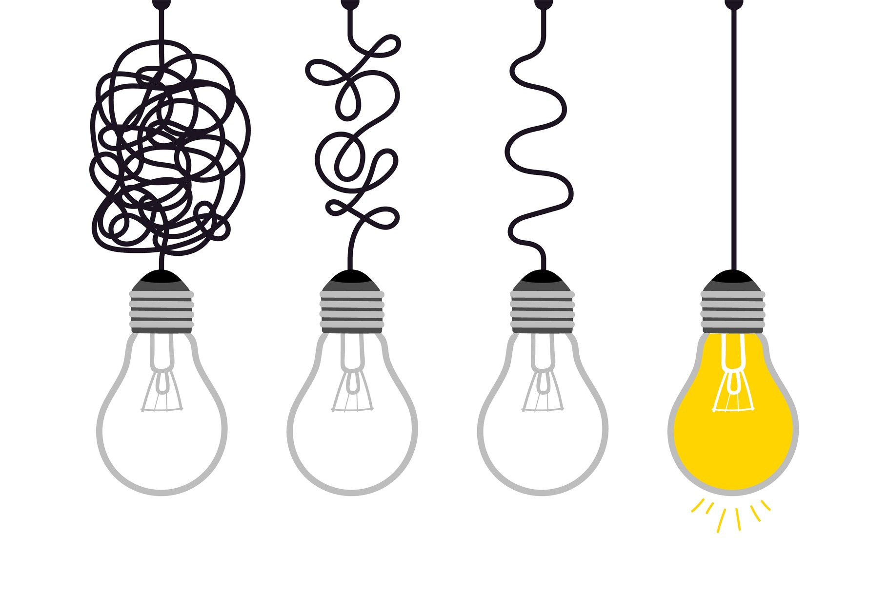 Simplification concept illustration | Work Illustrations ~ Creative Market