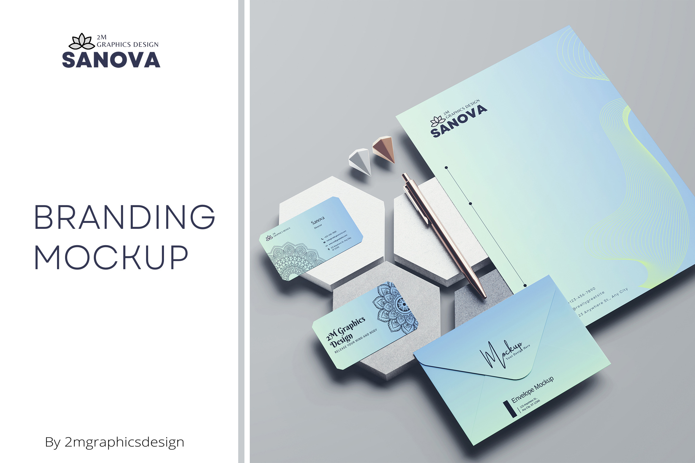 Branding Mockups, an Advertising Mockup by 2M GRAPHICS DESIGN ...