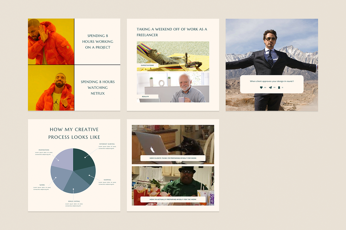 Meme Instagram Templates, a Social Media Template by Ralony