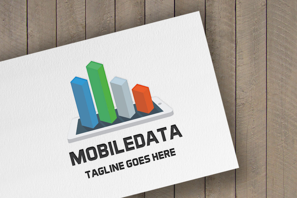 Mobile Data Logo, a Branding & Logo Template by Design_Planet