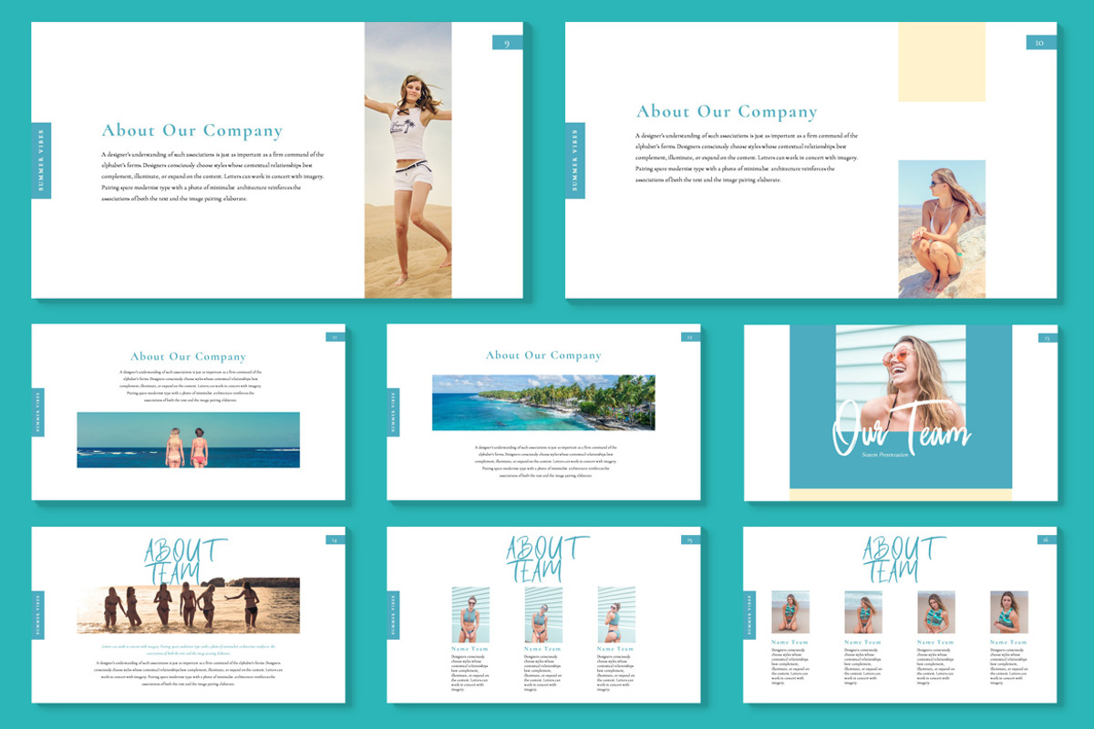 Summer Season - Powerpoint, a Presentation Template by feydesign