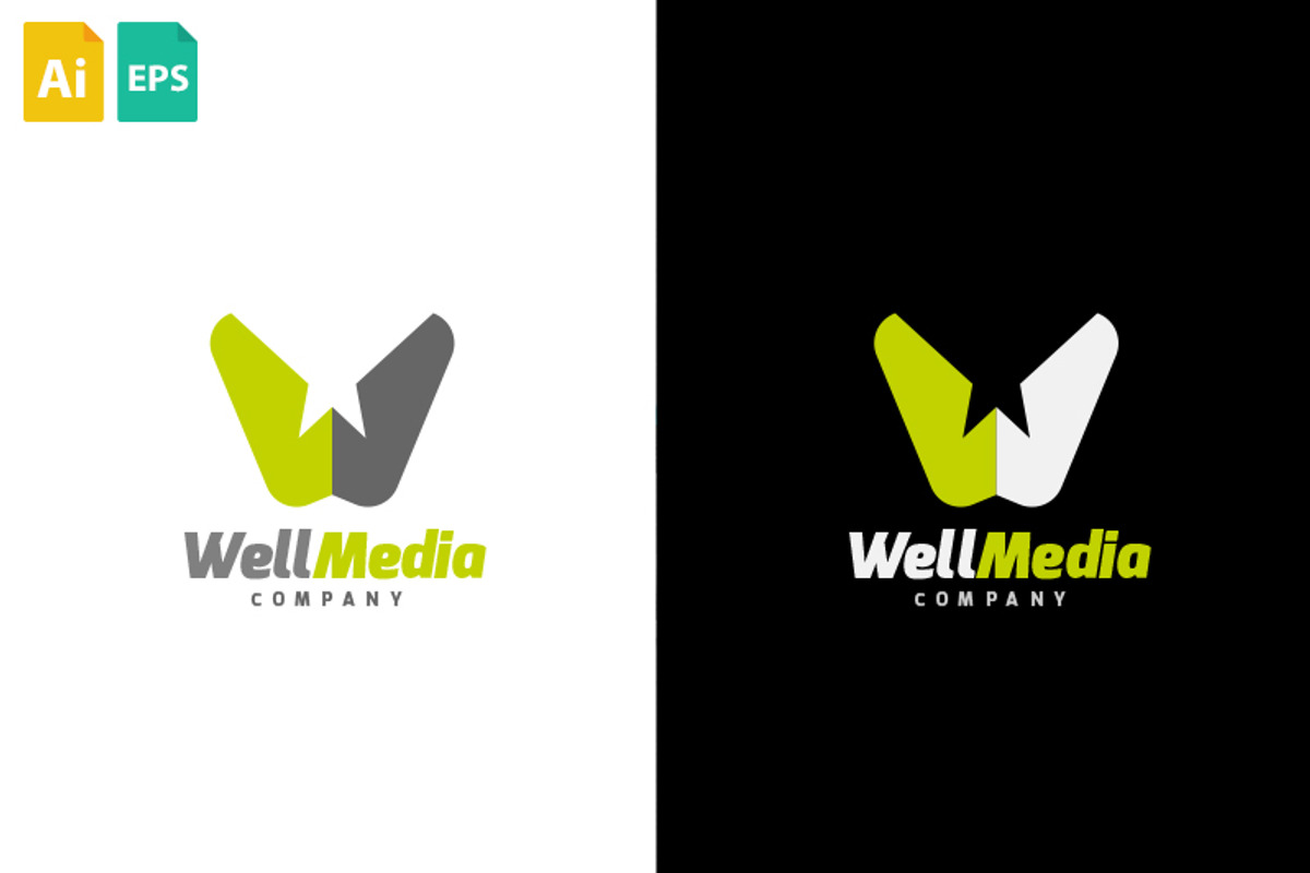 WellMedia Logo, a Branding & Logo Template by Schneider Design Store ...