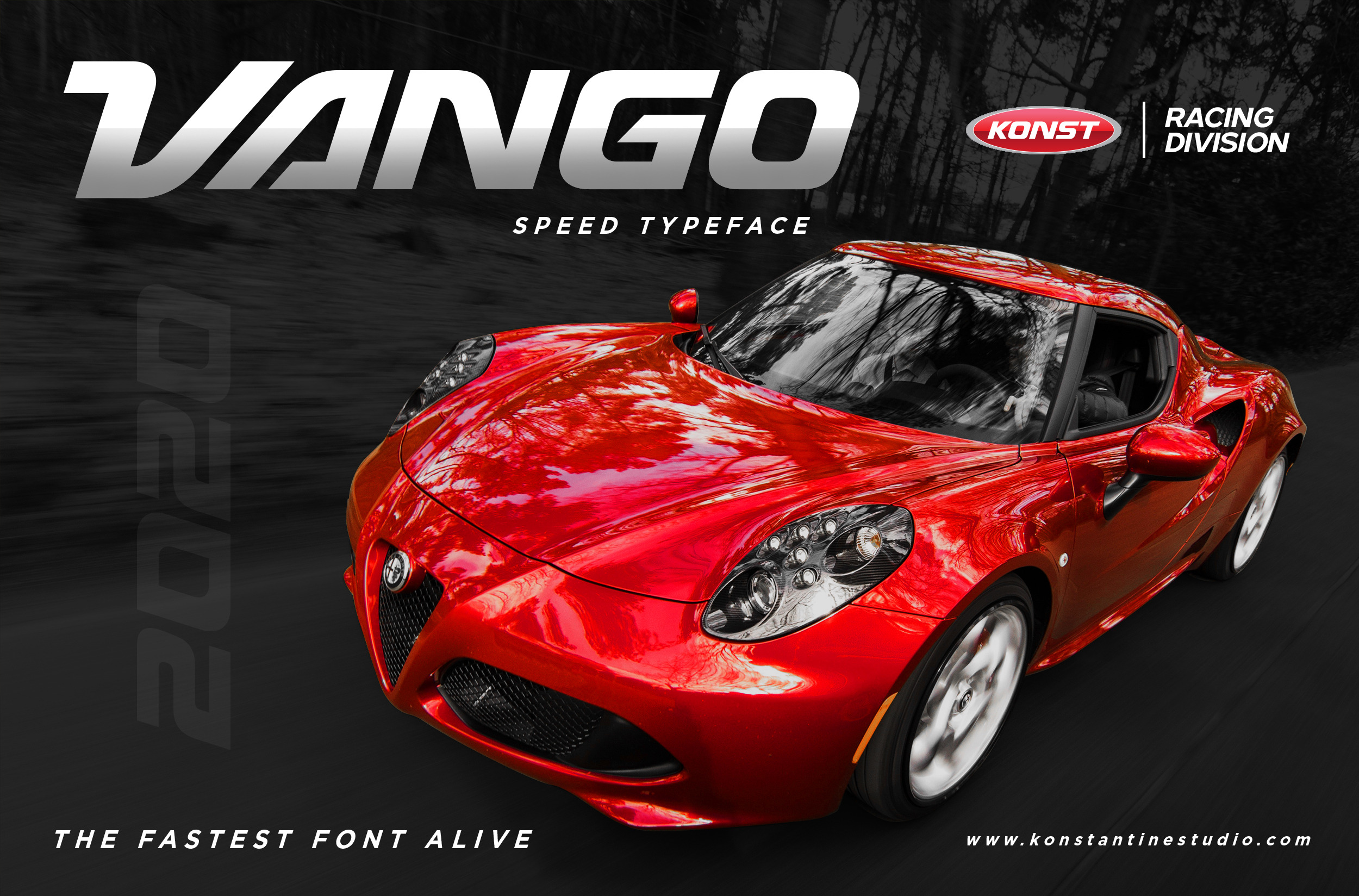 VANGO - Automotive Speed Font, a Font by Konstantine Studio