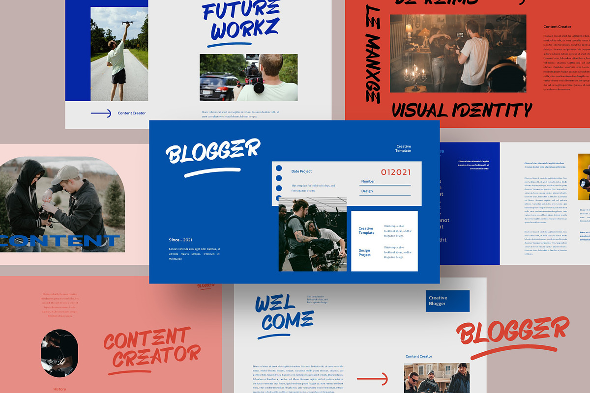 Blogger Presentation Template, a Presentation Template by Yo Slide