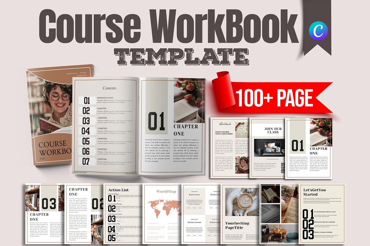 Course WorkBook Template, a Magazine Template by iloveTemplate