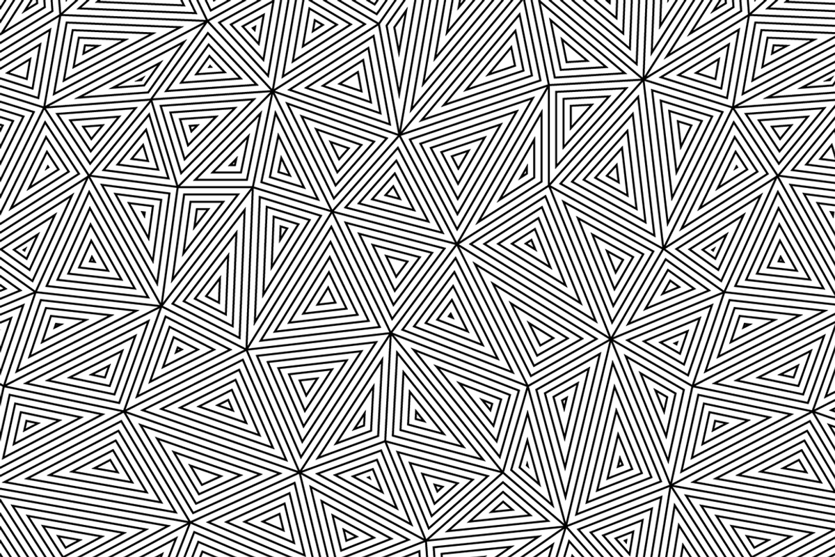 12 POLYGON TRIANGLE PATTERNS, a Pattern Graphic by kloroform
