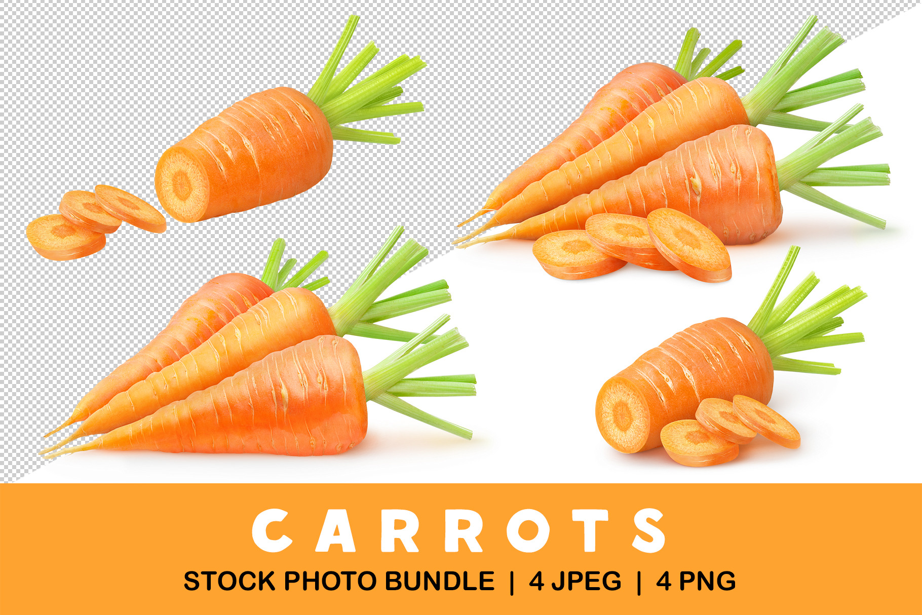 Cut carrot, an Object Graphic by Fruits+Veggies