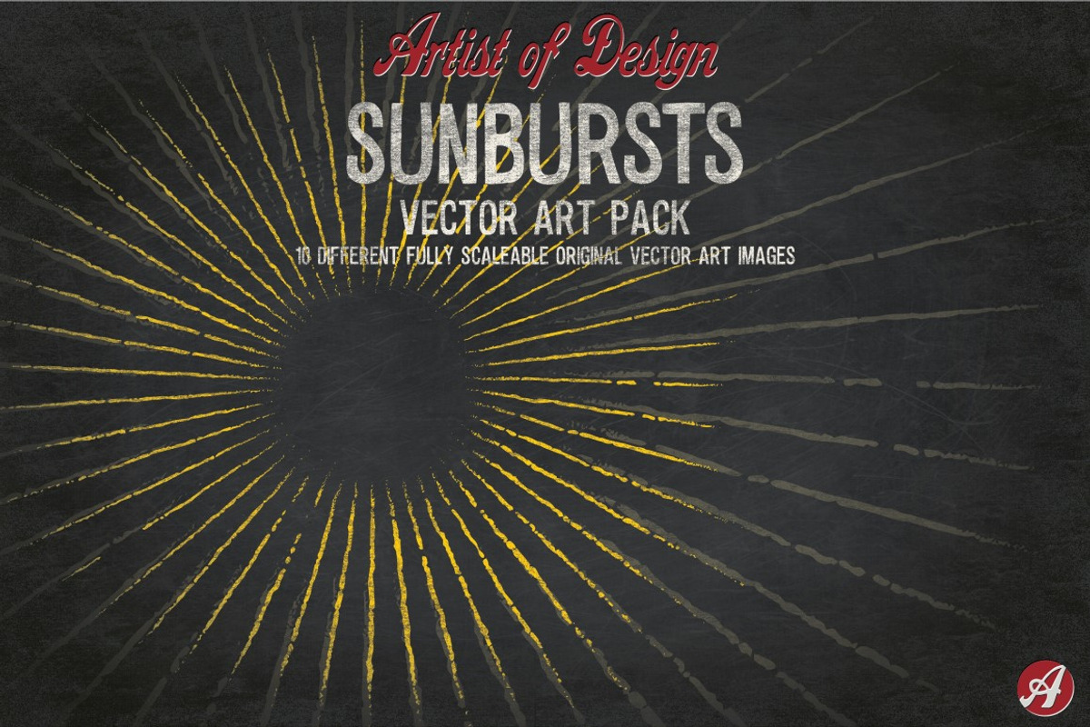 Vector Clip Art Sunbursts, an Illustration by Artistofdesign