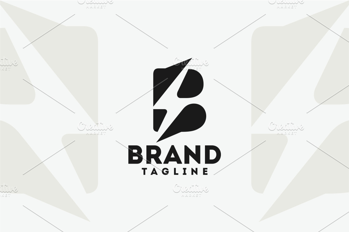 Letter B Energy Bolt Logo, a Branding & Logo Template by Metrolinevision