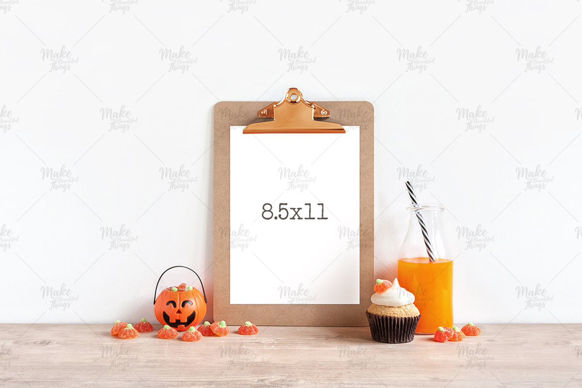 Halloween clipboard mockup / 3 sizes, a Cups & Container Mockup by Make ...
