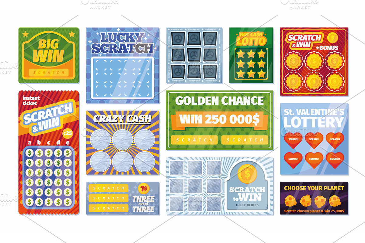 Lottery tickets collection. Royal, a Background Graphic by Onyx