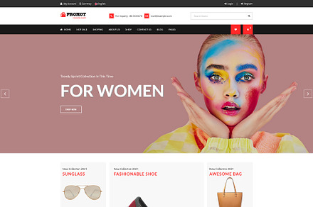 Fashion Shop eCommerce HTML Template | Bootstrap Themes ~ Creative Market