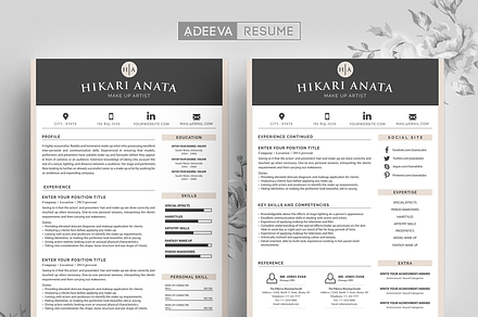 Simple Resume Template Brown, a Resume Template by AdeevaResume