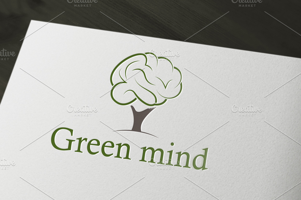 Green Mind Logo, a Branding & Logo Template by NasirGrfx