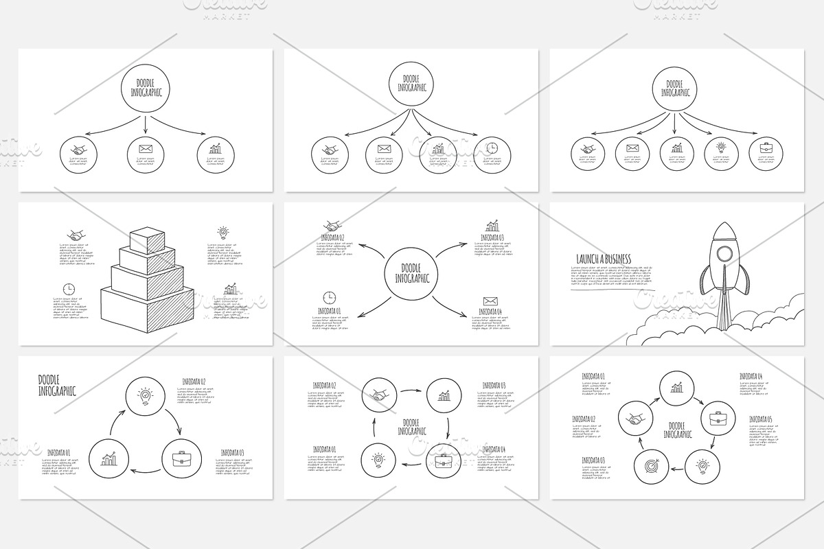 150 Animated Doodle Infographics