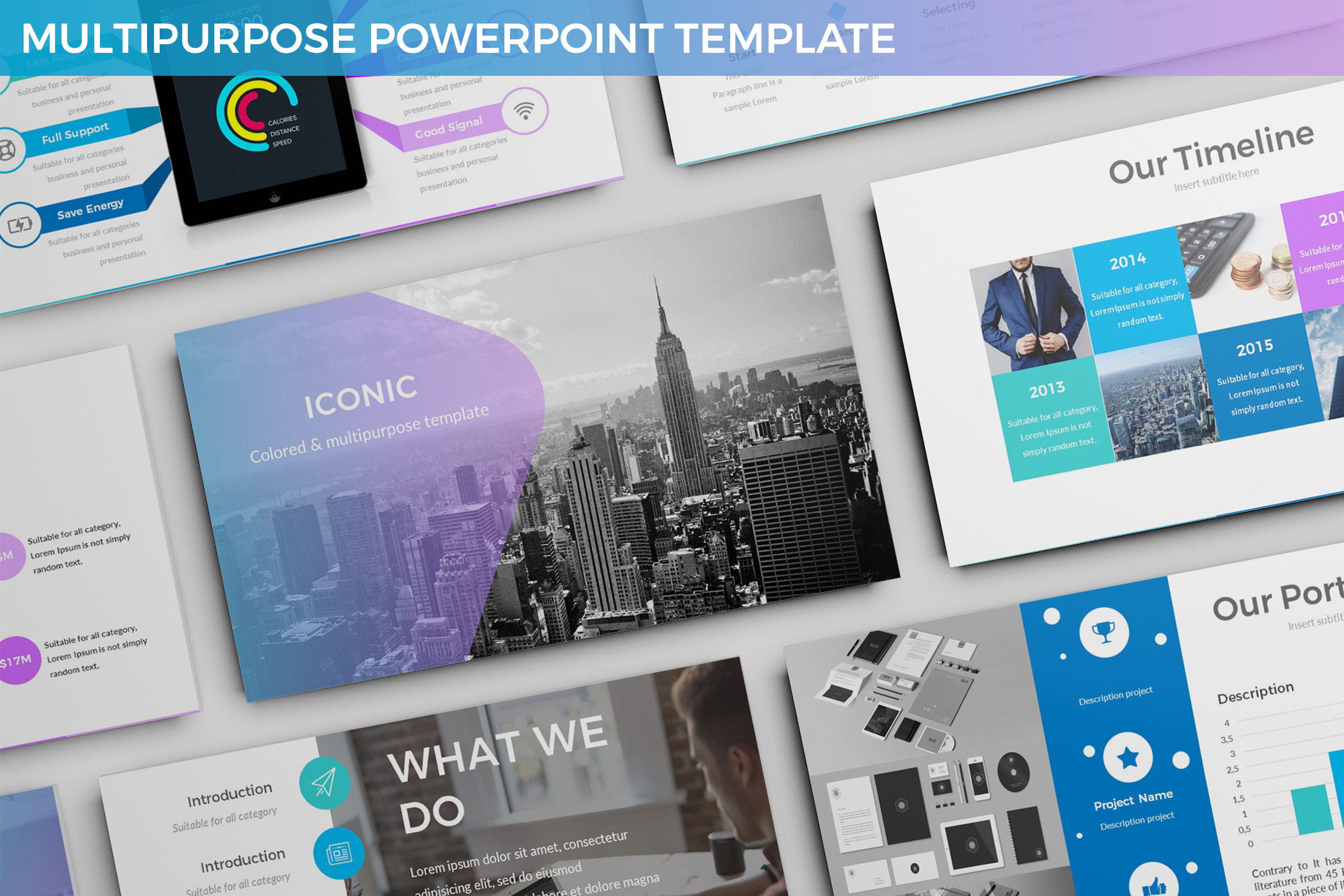 Cardinal Powerpoint Template, a Presentation Template by SlideFactory