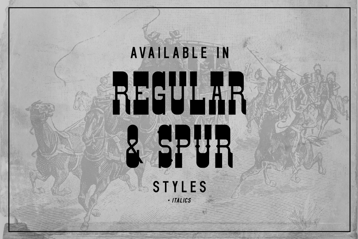 Gunslinger Western Typeface, a Slab Serif Font by Von Type Co