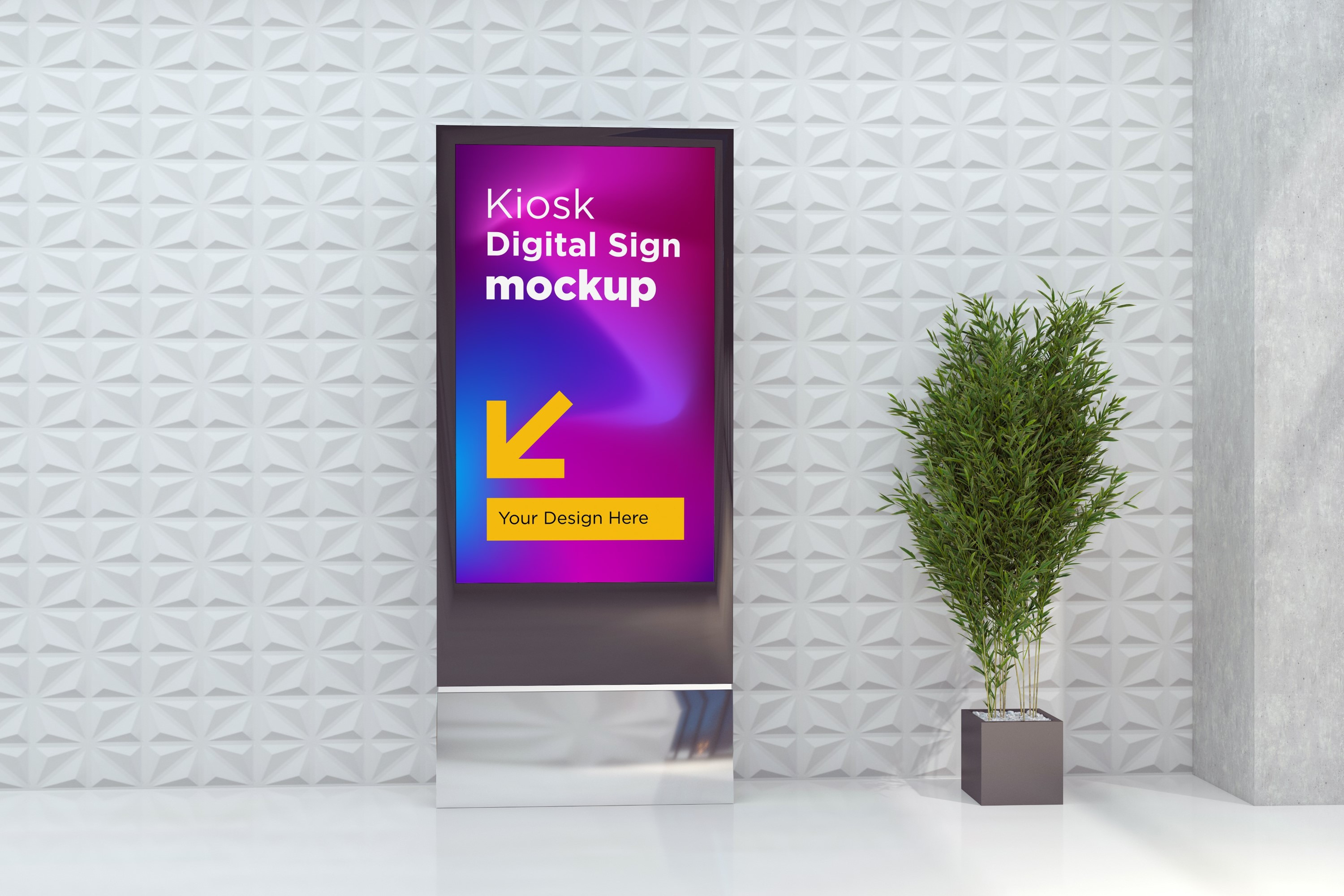 Kiosk Digital Sign Mockup, an Advertising Mockup by shahsoft