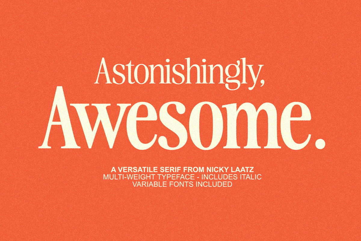 Awesome Serif - Nicky Laatz