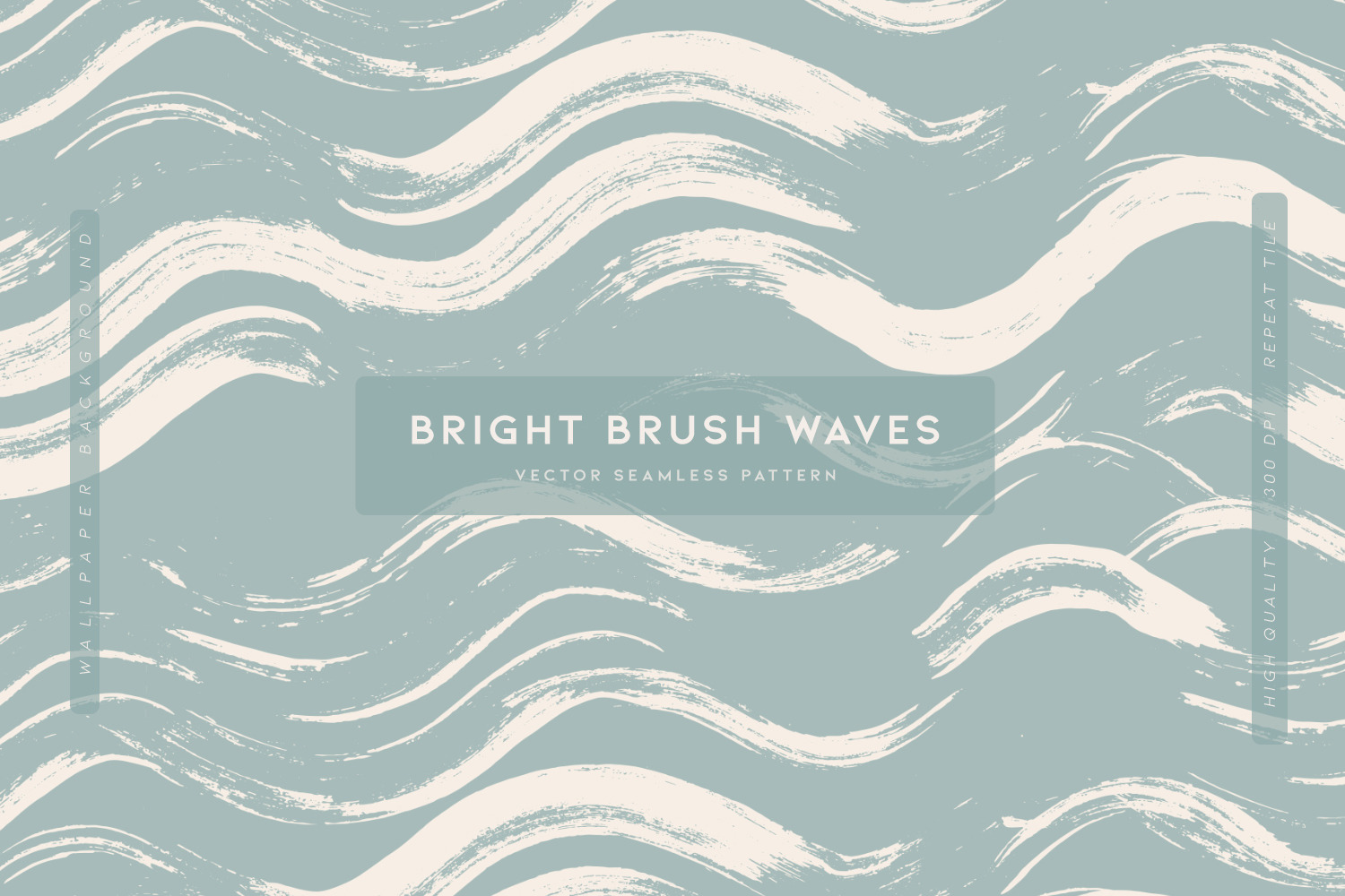 Bright Brush Waves, a Pattern Graphic by MalyskaStudio