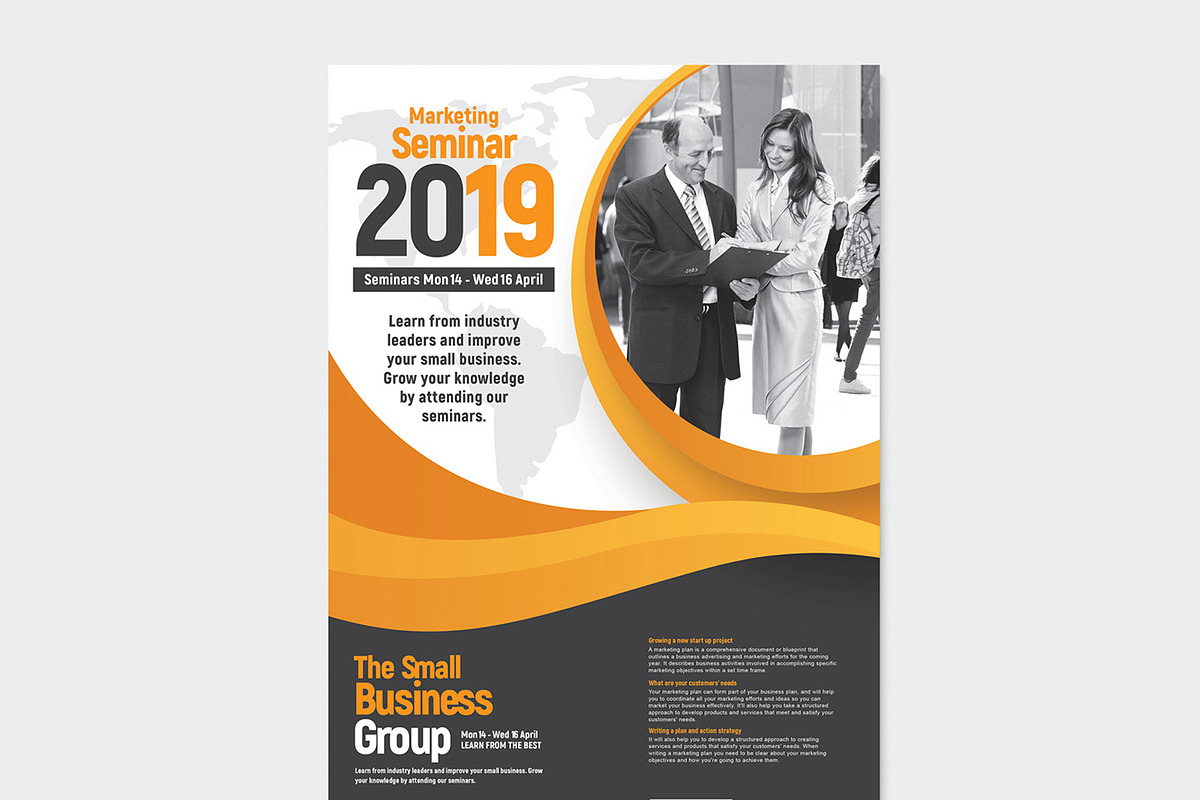 Seminar Advertisement Template, a Flyer Template by BrandPacks