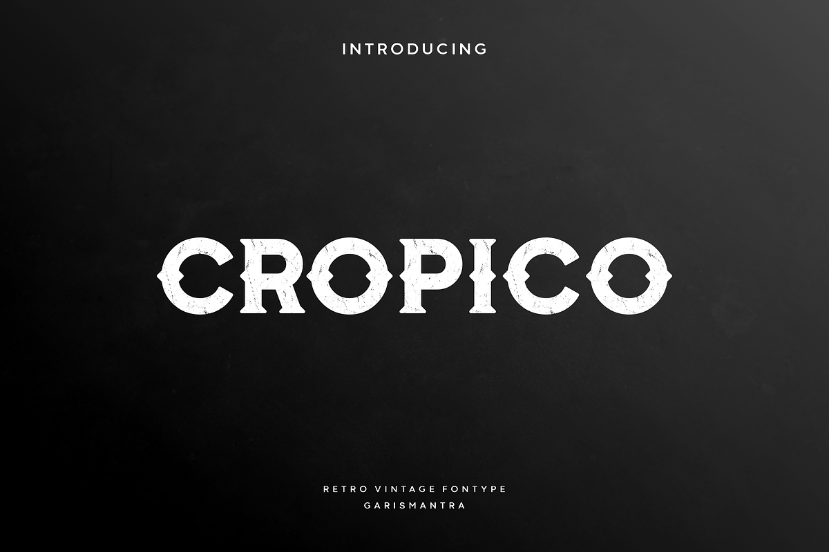 Cropico, a Serif Font by garismantra