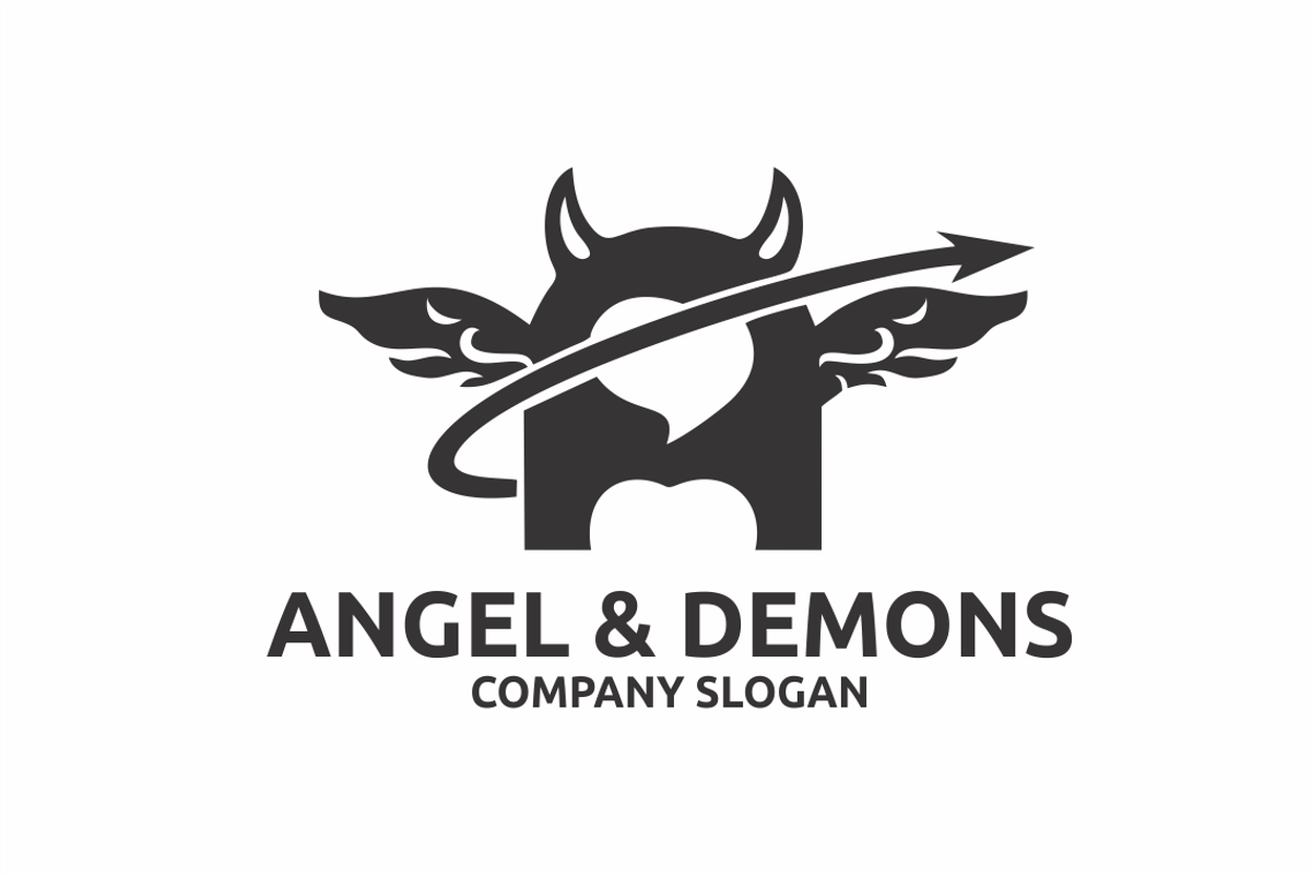 Letter A Demon Heart Logo, a Branding & Logo Template by Metrolinevision