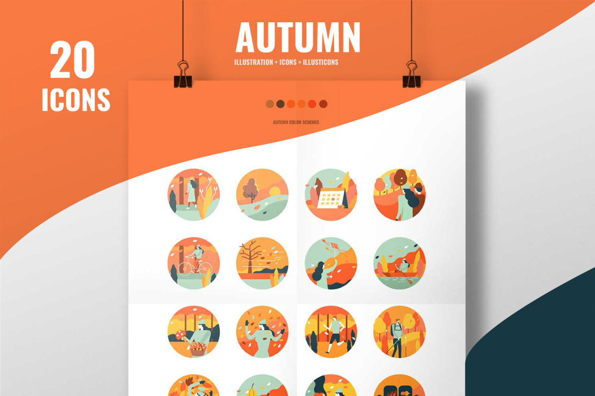 Autumn Activity Icons, an Icon by Foxyard studio