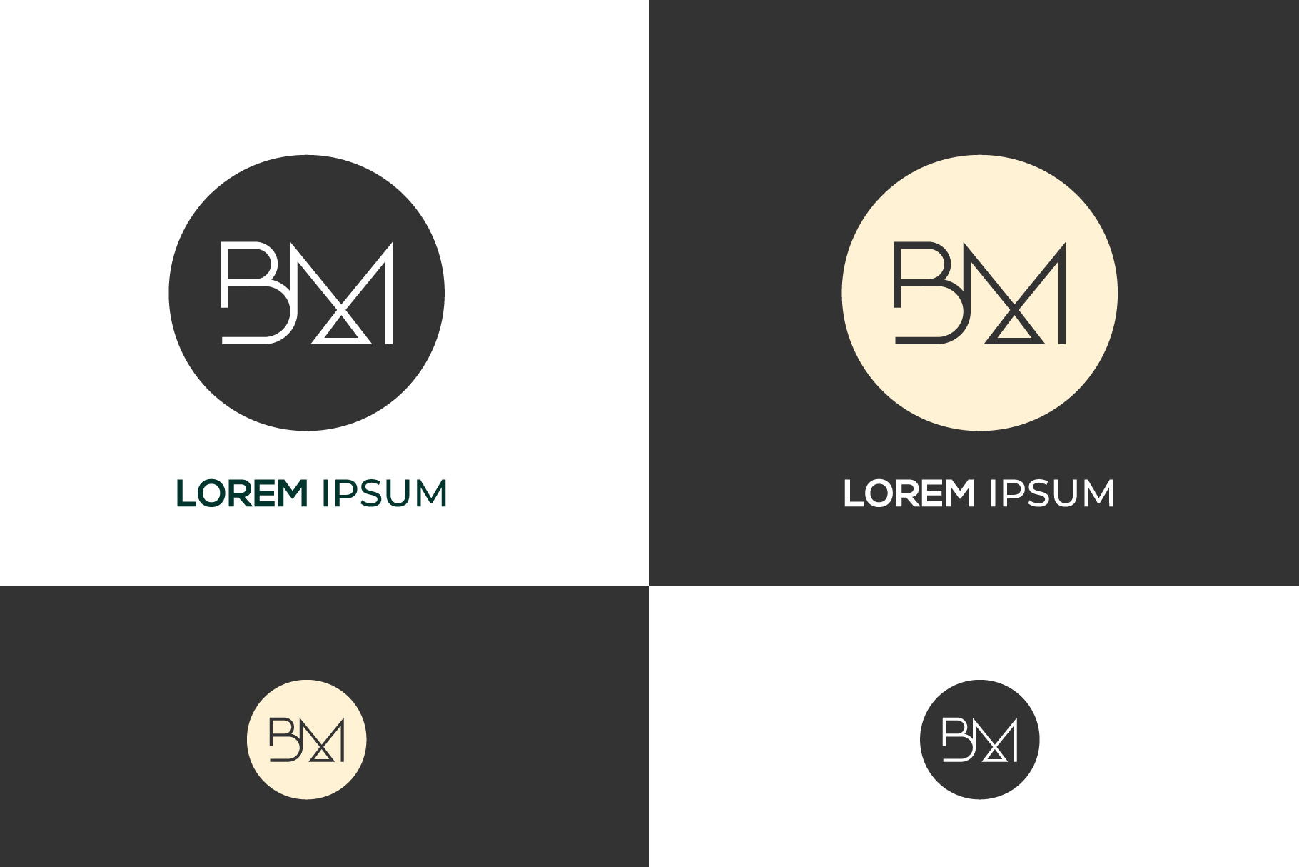 Monogram icon logo BM, a Branding & Logo Template by idesign_4u ...