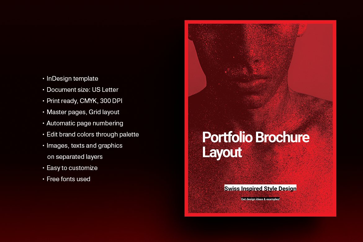 Swiss Style Portfolio Template, a Brochure Template by Boris Cupac