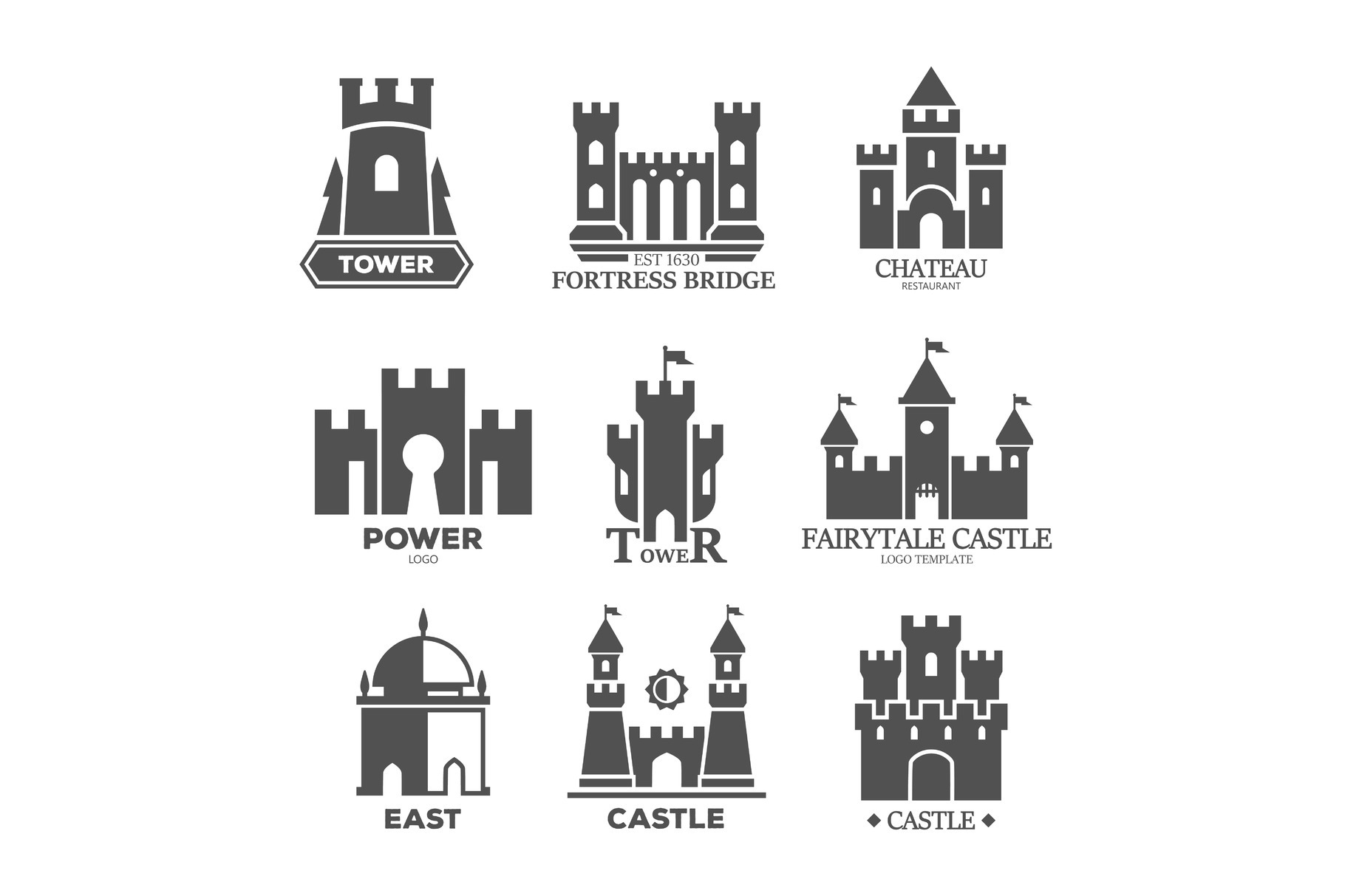 Castle or fortress parts, an Illustration by Elegant Solution